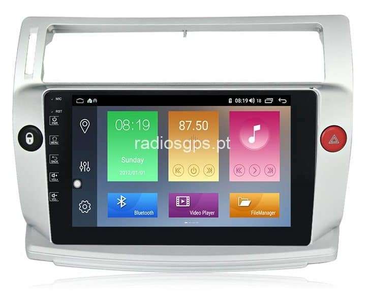 Auto Rádio GPS Android Citroen C4 (9") | Rádios GPS
